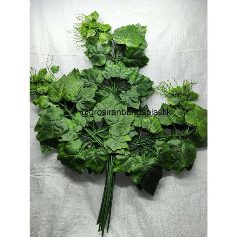 Jual Daun Artificial/daun Hias/daun Plastik/daun Dekorasi/daun Anggur ...