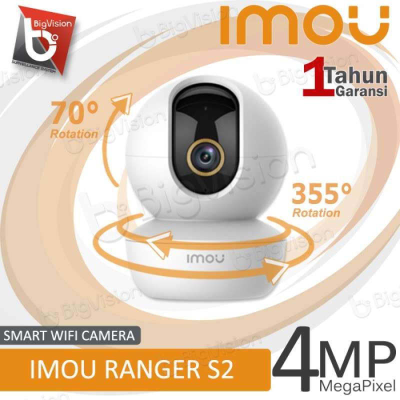 Promo Imou Ranger 2 S2 4mp 2k Cam Cctv Wifi Ip Camera Wireless Kamera ...