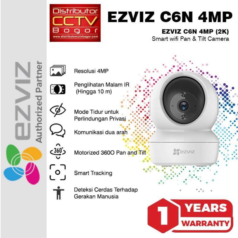 Promo Ezviz C6n 4mp Smart Wifi Pan Tilt Ip Camera Cctv Indoor Diskon 23% Di Seller Guinevere ...
