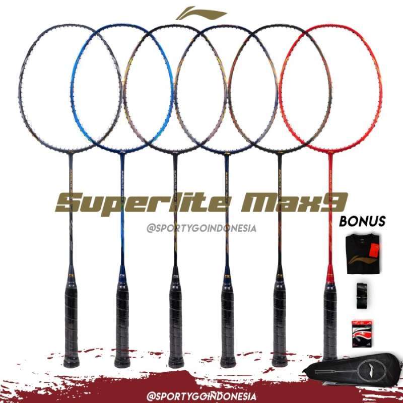 Promo Raket Badminton Lining Superlite Max 9 Original / Badminton ...