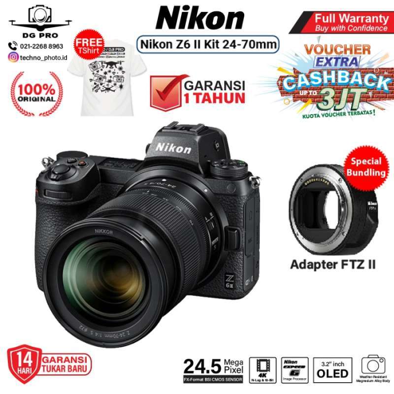 Jual Nikon Z6 Ii Kit Z 24-70mm F4 S Mirrorless Camera Nikon Z6ii - Mark ...