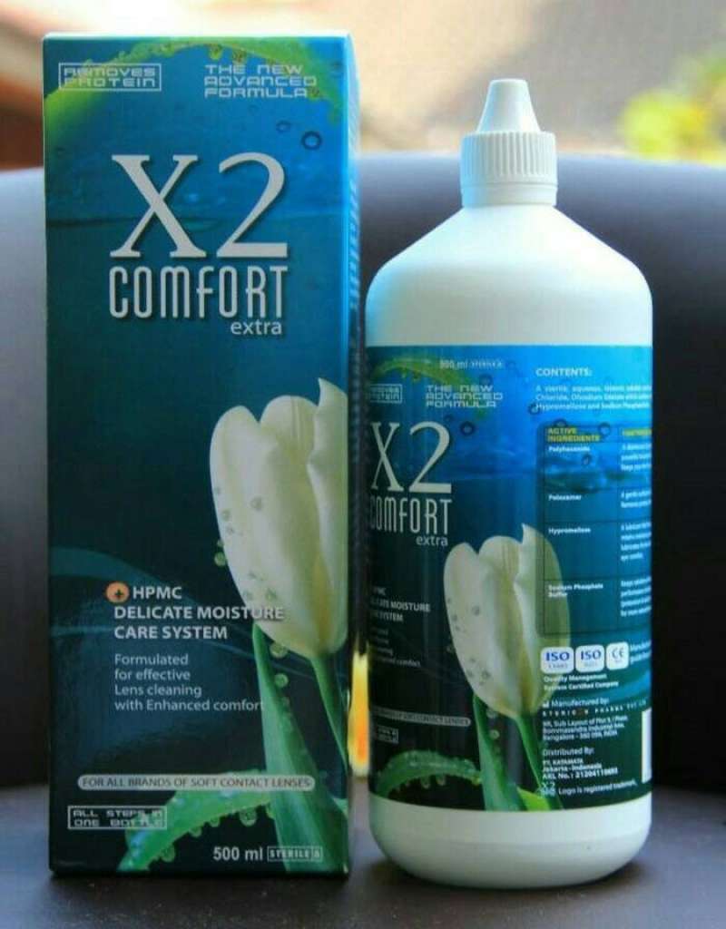 Jual Solution / Cairan Softlens X2 500ml / X2 Comfort 500ml Di Seller ...