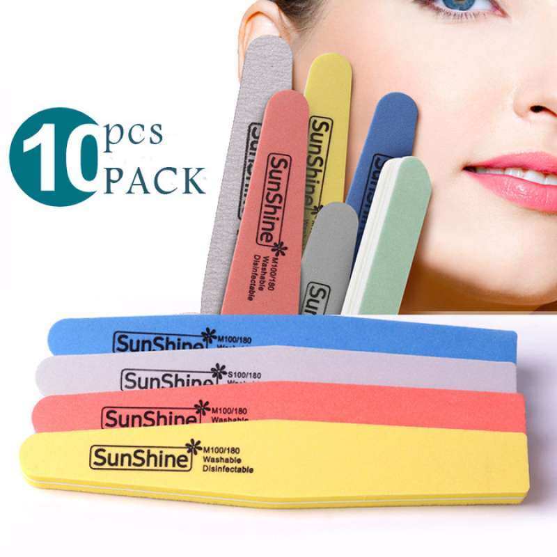 Jual Nail Buffer Sunshine Diamond 1 Pack/10 Pcs Buffer Sunshine 100/180 ...