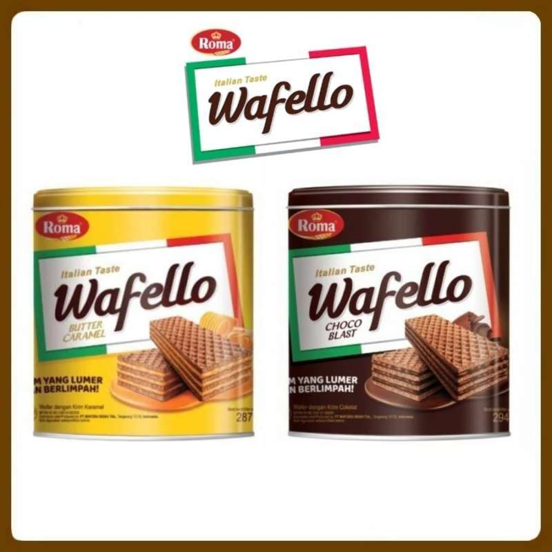 Jual Roma Wafello Kaleng Wafer Di Seller Ananta Coffee - Kidal, Kab ...