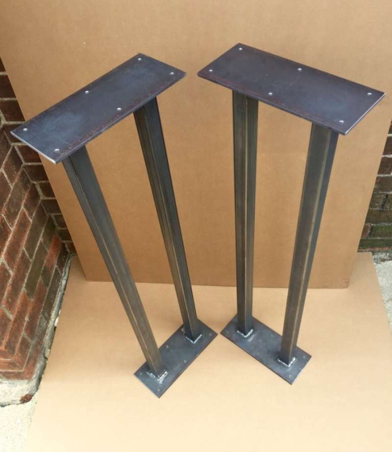 Jual Kaki Meja Besi Industrial - 2 Bars Metal Legs - Heavy Duty Table ...