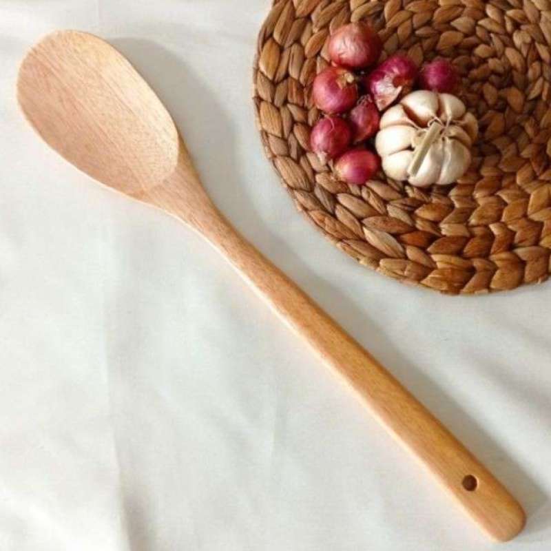 Promo Spatula Sodet Sutil Kayu Mahoni Alat Masak Pengaduk Sendok Kayu ...