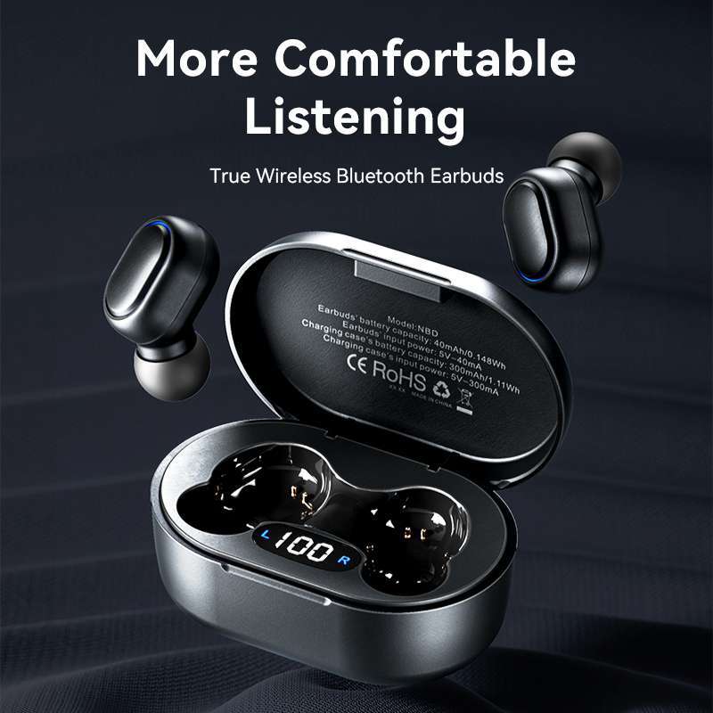 Promo Vention Tws Bluetooth Wireless Headset Earbuds Earphone Hifi Led ...