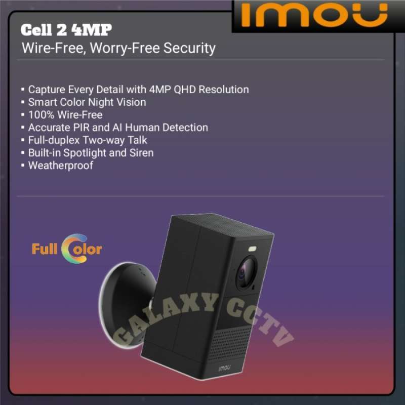 Promo Ip Camera Wifi Cctv Imou 4mp Full Color Wireless Camera Baterai ...