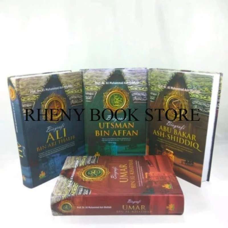 Promo Ori Buku Paket 4 Buku Biografi Khalifah Rasulullah *abu Bakar Ash ...