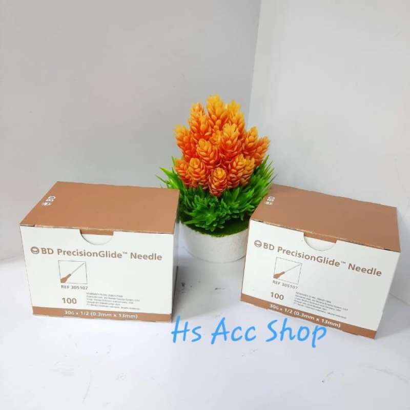 Promo Bd Precision Glide Needle Sterile 30 G X 1/2 Isi 100 Pcs Bd ...