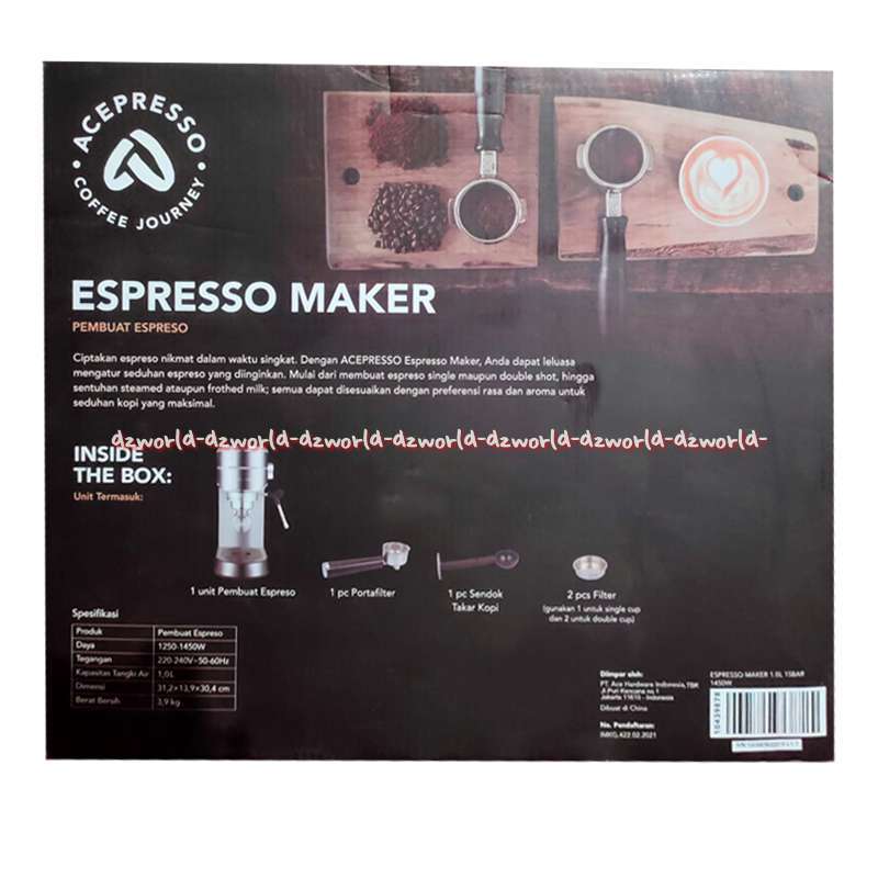 Jual Acepresso Espresso 1l Maker Mesin Pembuat Kopi Ekspreso Coffee ...