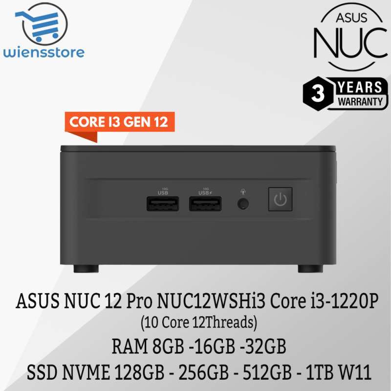 Promo Asus Nuc 12 Pro Core I3 Gen 12 1220p Fullset Win 11 +ram +ssd ...