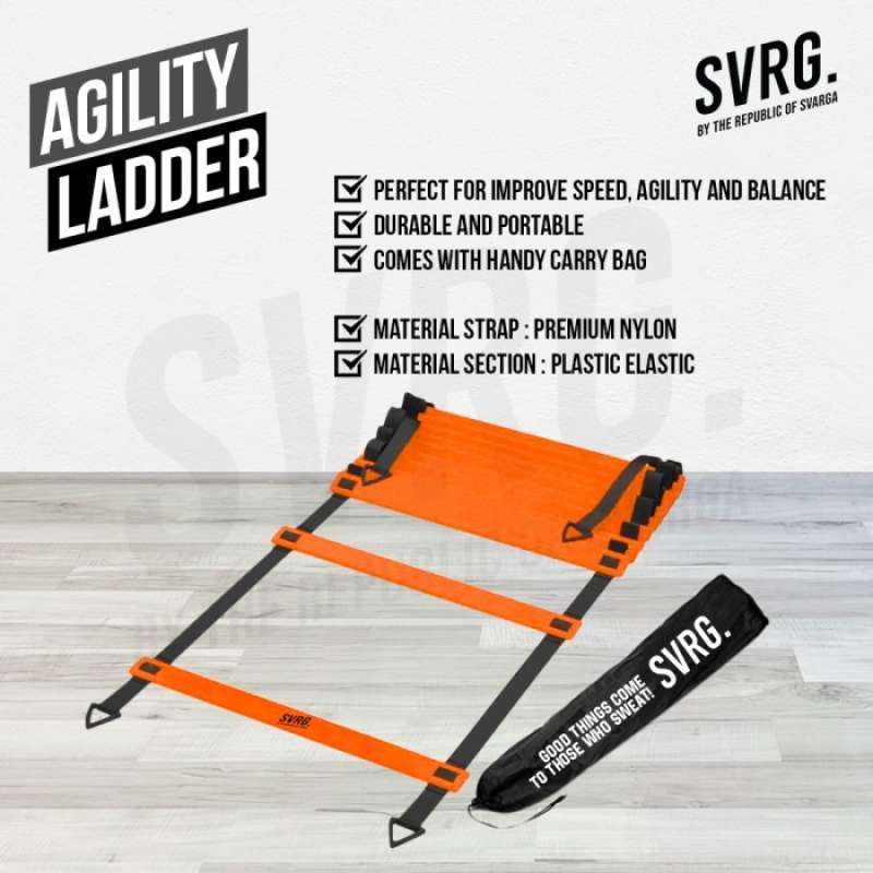 Promo Premium Agility Ladder 4m & 10m Svarga | Speed Ladder - Cone Blue ...