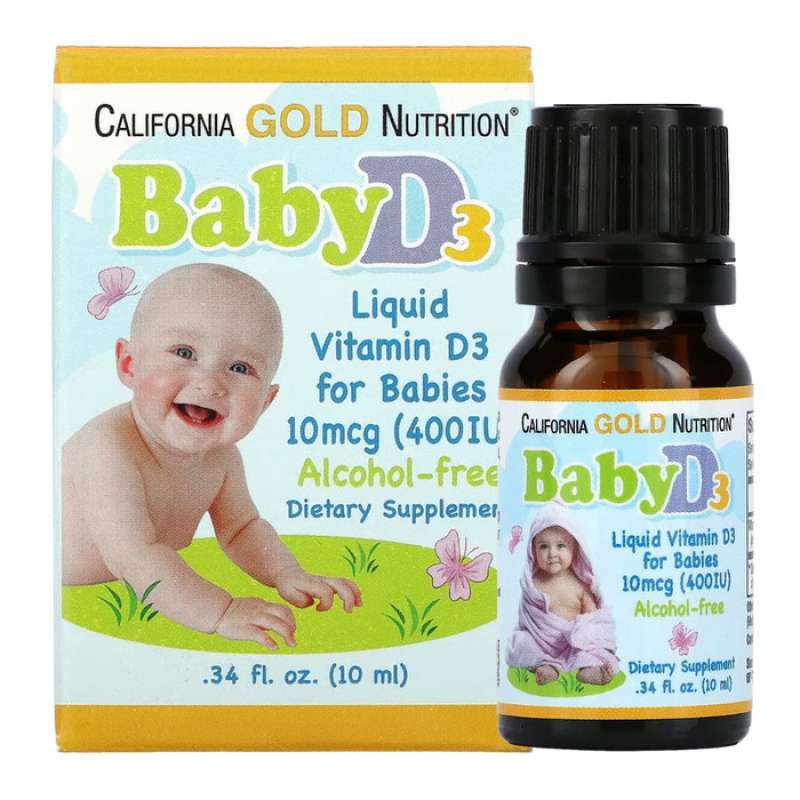 Promo California Gold Baby D3 Liquid Vitamin Immune System Bone Tulang ...