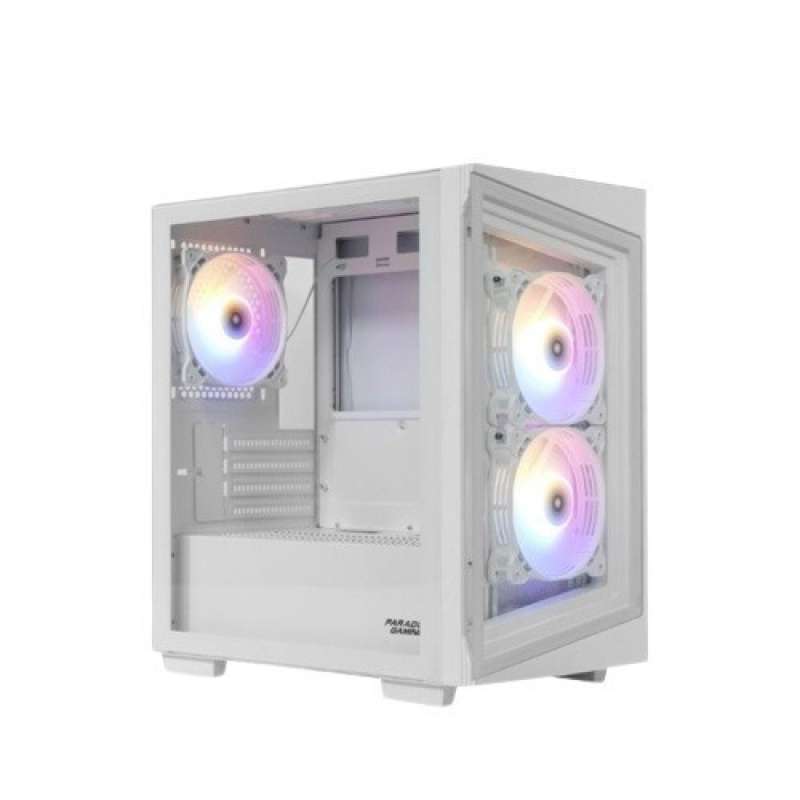Jual Casing Paradox Rakhie - White (micro Atx Inc 3 Fan Rgb) Di Seller ...