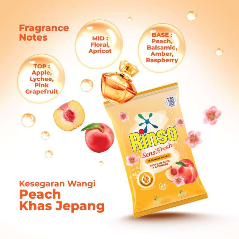 Promo Rinso Sensi Fresh Japanese Peach Detergent Bubuk [3 Kg] Isi 2 Pcs ...