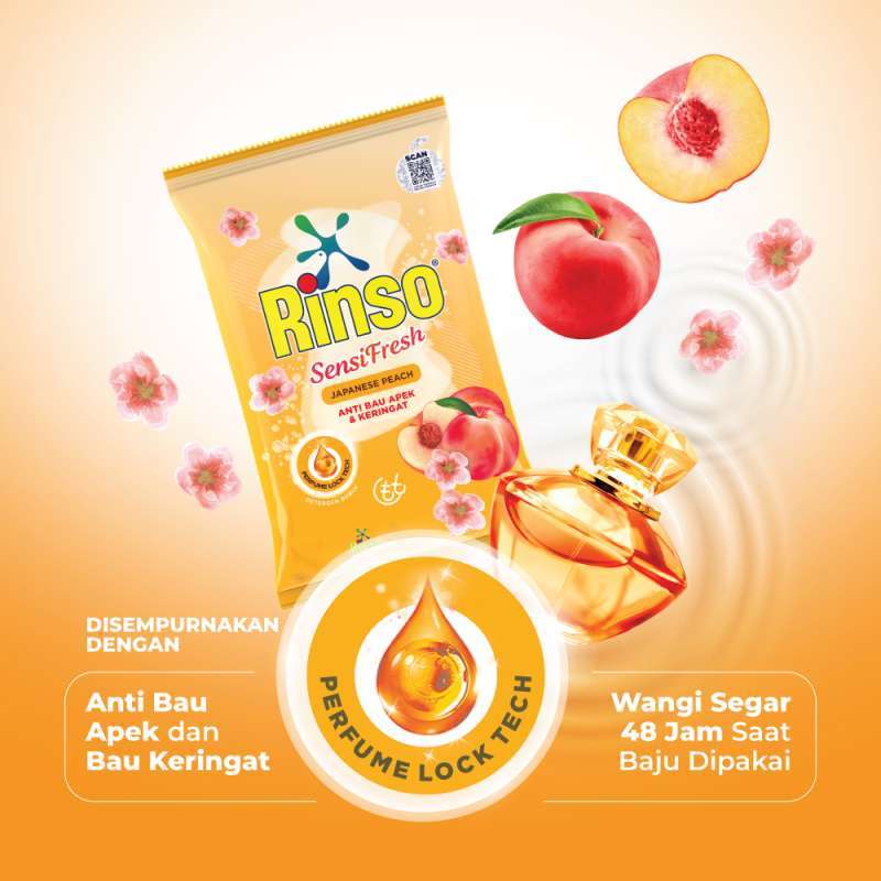 Promo Rinso Sensi Fresh Japanese Peach Detergent Bubuk [3 Kg] Isi 2 Pcs ...