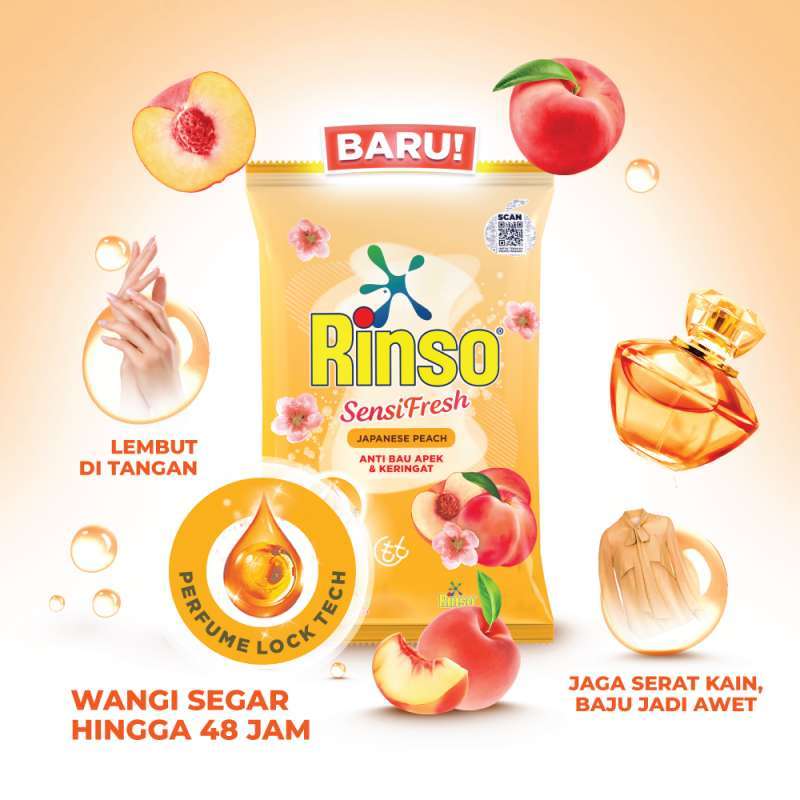 Promo Rinso Sensi Fresh Japanese Peach Detergent Bubuk [3 Kg] Isi 2 Pcs ...