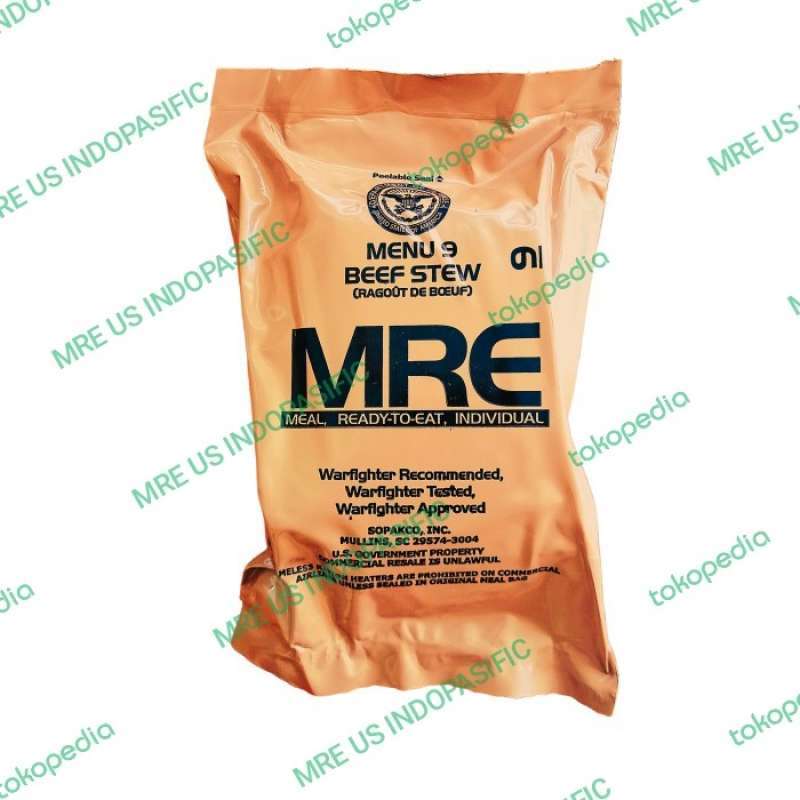Promo Mre Amerika Menu 9 Beef Stew Original Ration Military Product Of ...