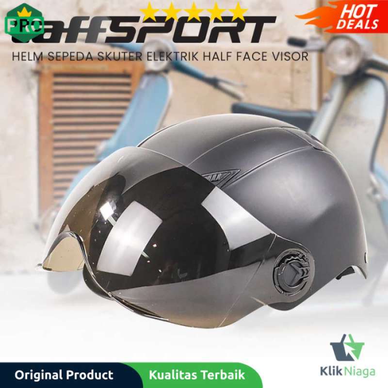 Promo Helm Sepeda Listrik Mtb Skuter Motor Elektrik Half Face Kaca