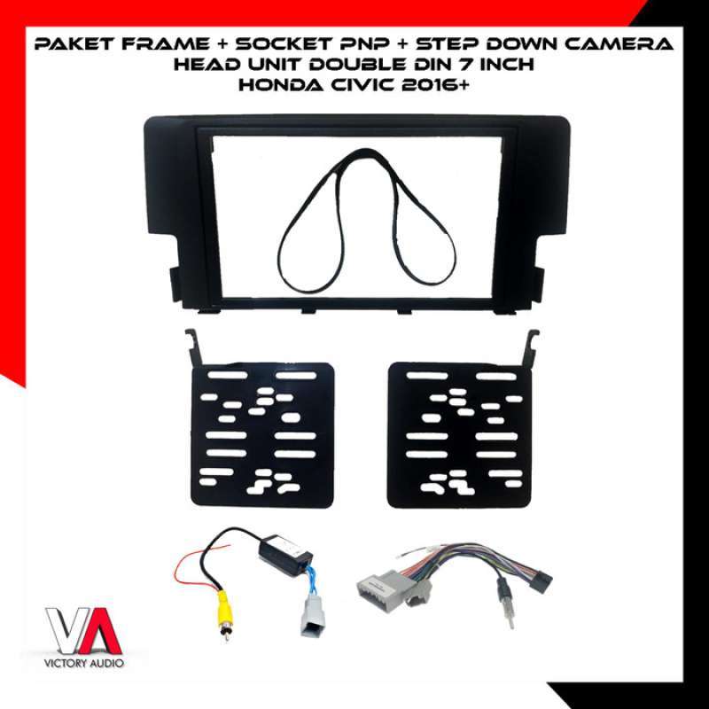Promo Paket Frame + Socket Pnp + Step Down Camera Head Unit Civic 2016 ...