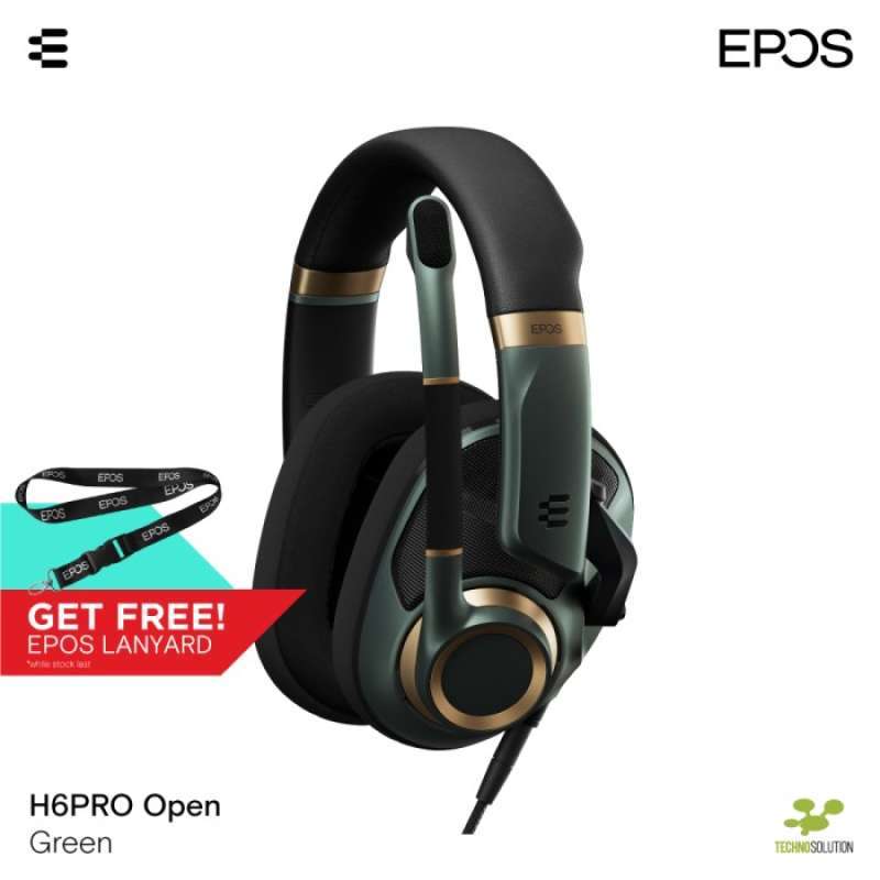 Promo Epos H6 Pro Open Green - Open Acoustic Gaming Headset Diskon 33% ...