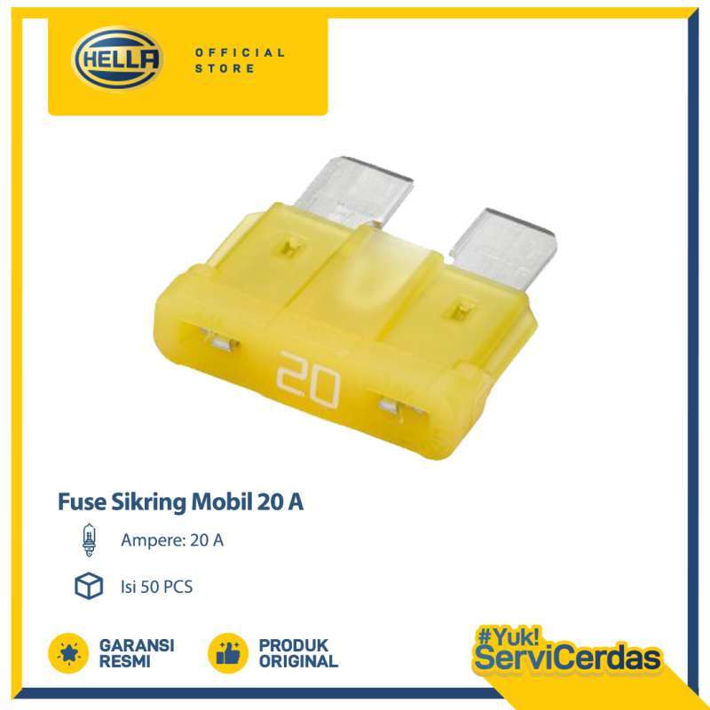 Promo Sikring Mobil Motor Hella 7.5a 10a 15a 20a 25a 30a ( Isi 50pcs ...