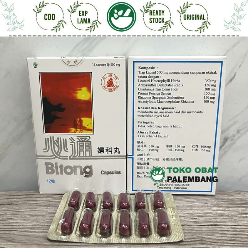 Jual Bitong Capsules 12 Kapsul Bi Tong Lancar Haid Di Seller More-id ...