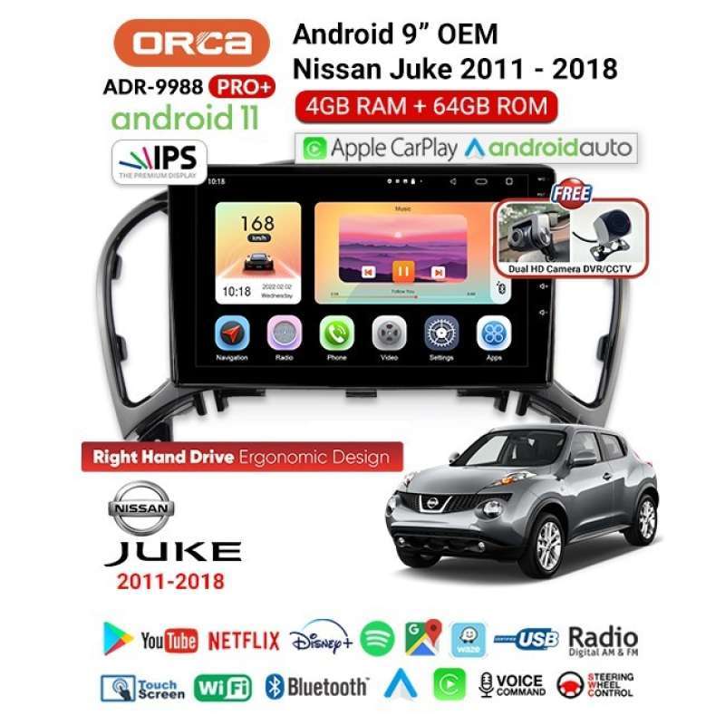 Promo Head Unit Android Carplay 9 Inch Pro+ G2 Dvr Nissan Juke 2011 ...