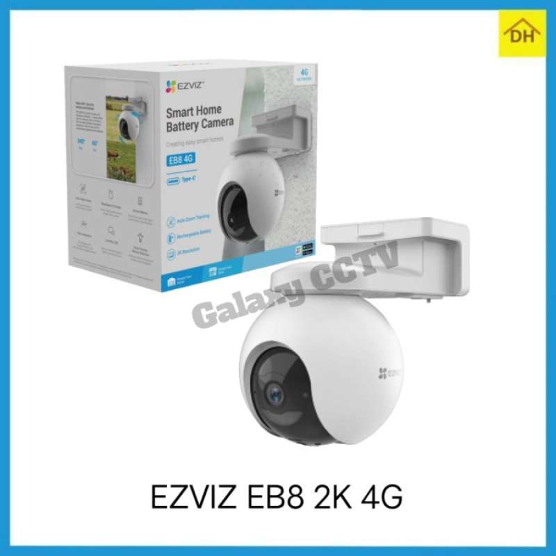 Promo Ezviz Eb8 4g 2k Smart Home Ip Camera Outdoor Cctv - Cctv + Solar ...