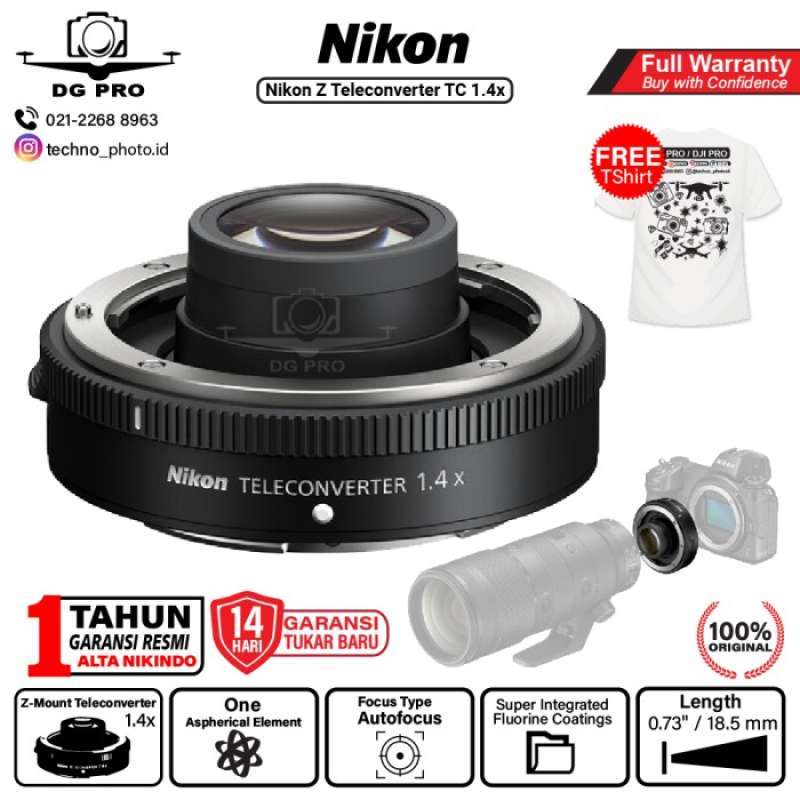 Promo Nikon Z Teleconverter Tc 1.4x Nikon Z Tele Converter Tc 1.4 X Resmi Diskon 23% Di Seller ...