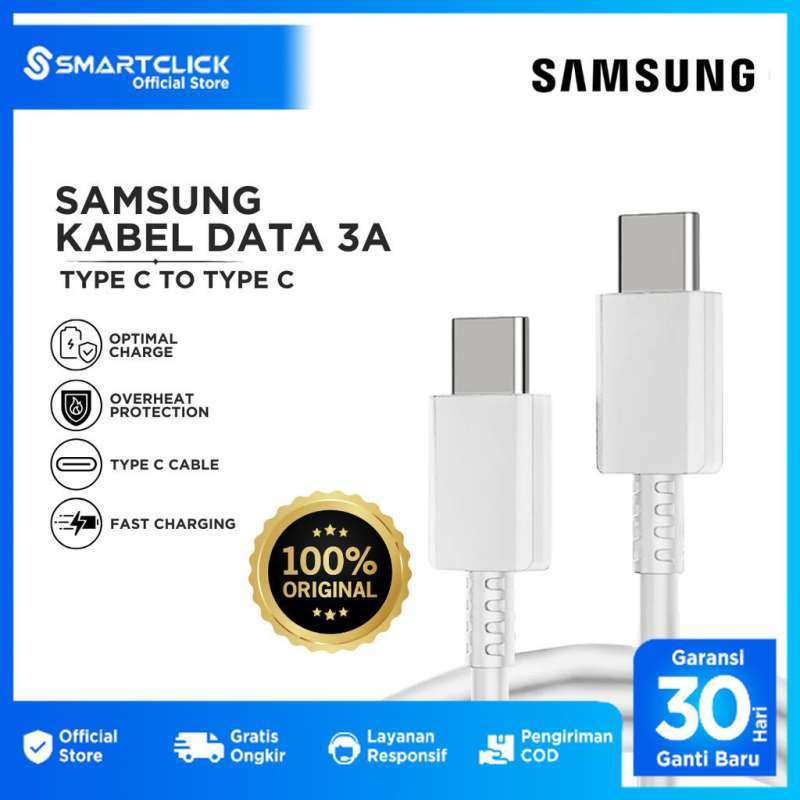 Promo Samsung Kabel Data Type C To Type C 3a White Fast Charging Original Diskon 94% Di Seller ...
