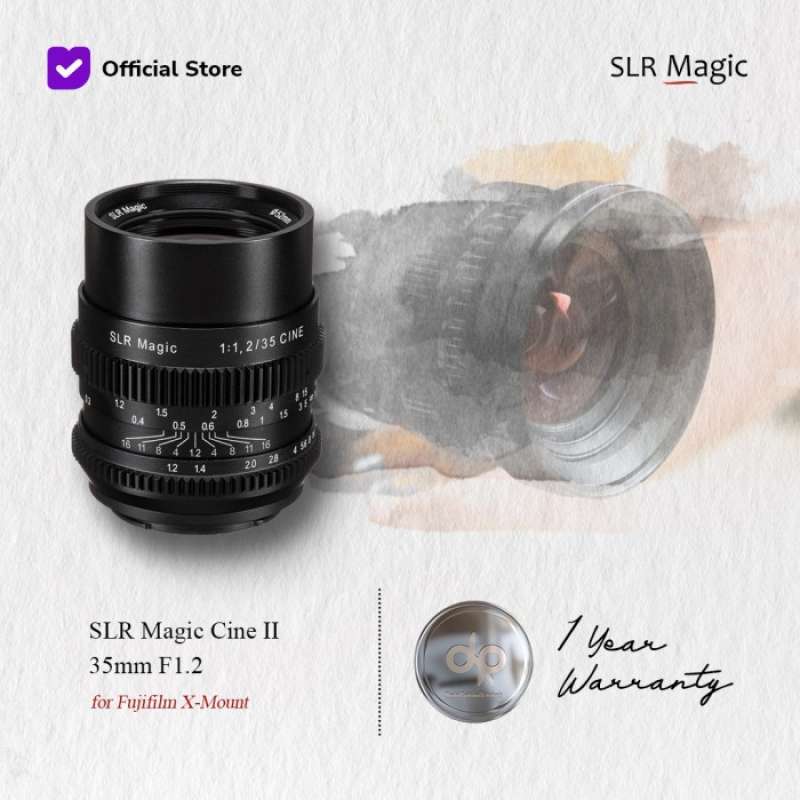 Promo Slr Magic Cine 35mm F/1.2 Lens For Fujifilm X Garansi Resmi 1th ...