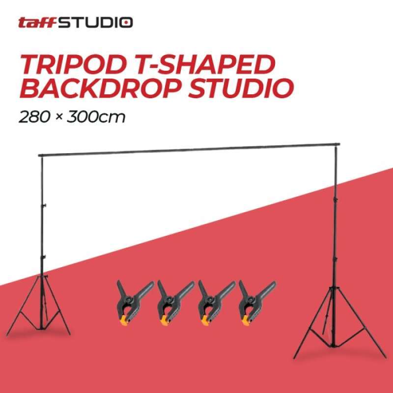 Promo Tripod T Shaped Bracket Stand Backdrop Foto Studio Frame 280 X ...