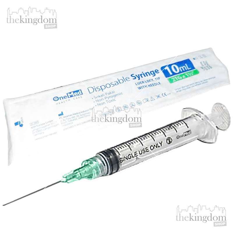 Jual Onemed Disposable Syringe 1ml 3ml 5ml 10ml 1cc 3cc 5cc 10cc 21g 22g 23g 26g Spuit Sterile ...