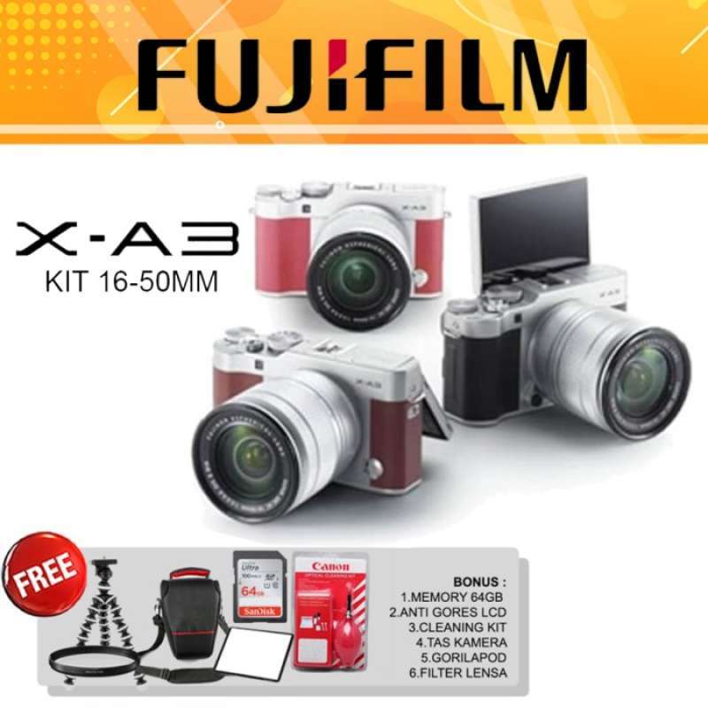 Jual Fujifilm X-a3 Kit 16-50mm Ois Ii - Kamera Mirrorless Fuji Film Xa3 ...