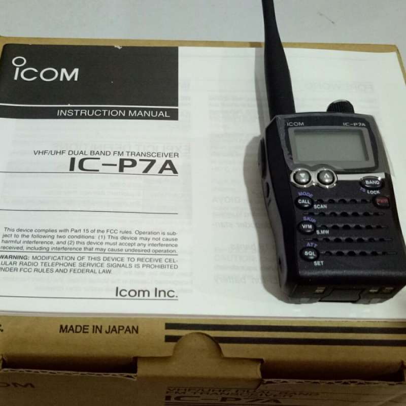 Promo Icom P7a Tdk Normal No Power Rx Only Diskon 33% Di Seller ...
