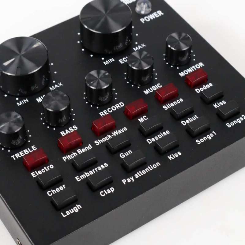 Jual Bluetooth Audio Usb External Sound Card Live Broadcast V8 Sound ...