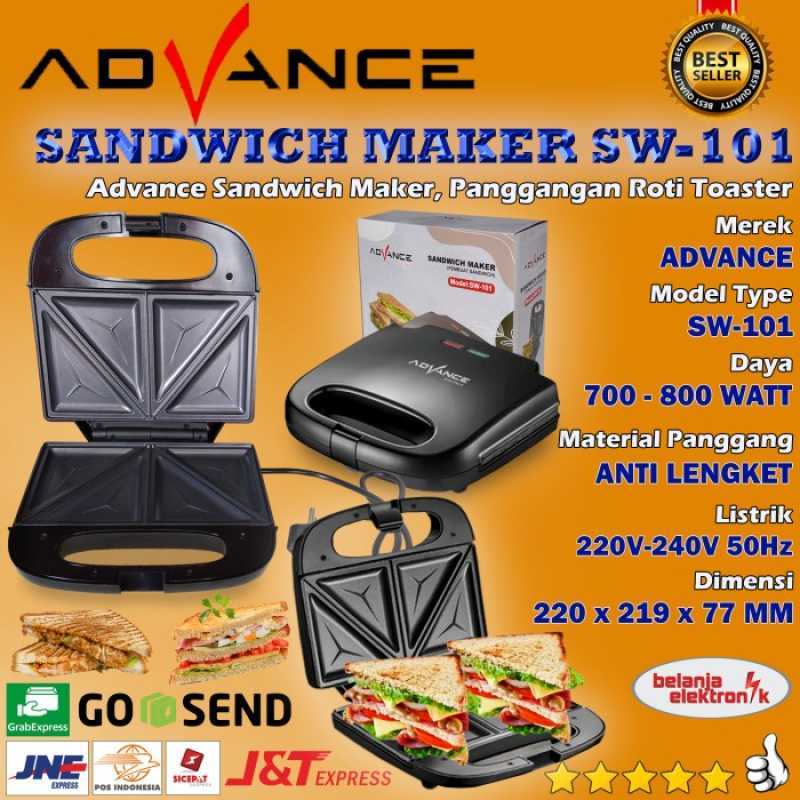 Jual Sandwich Toaster Maker Pemanggang Roti Advance Sw-101 Di Seller Circlet - Cengkareng Timur ...
