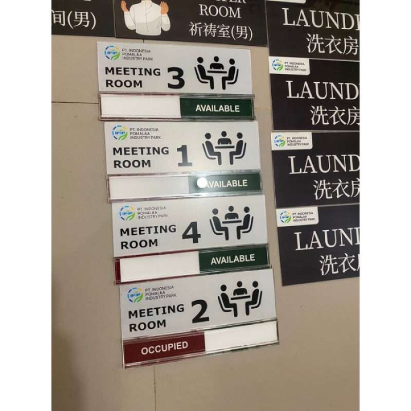 Jual Sign Meeting Room Papan Nama Akrilik Custom Nama Ruangan Di Seller ...