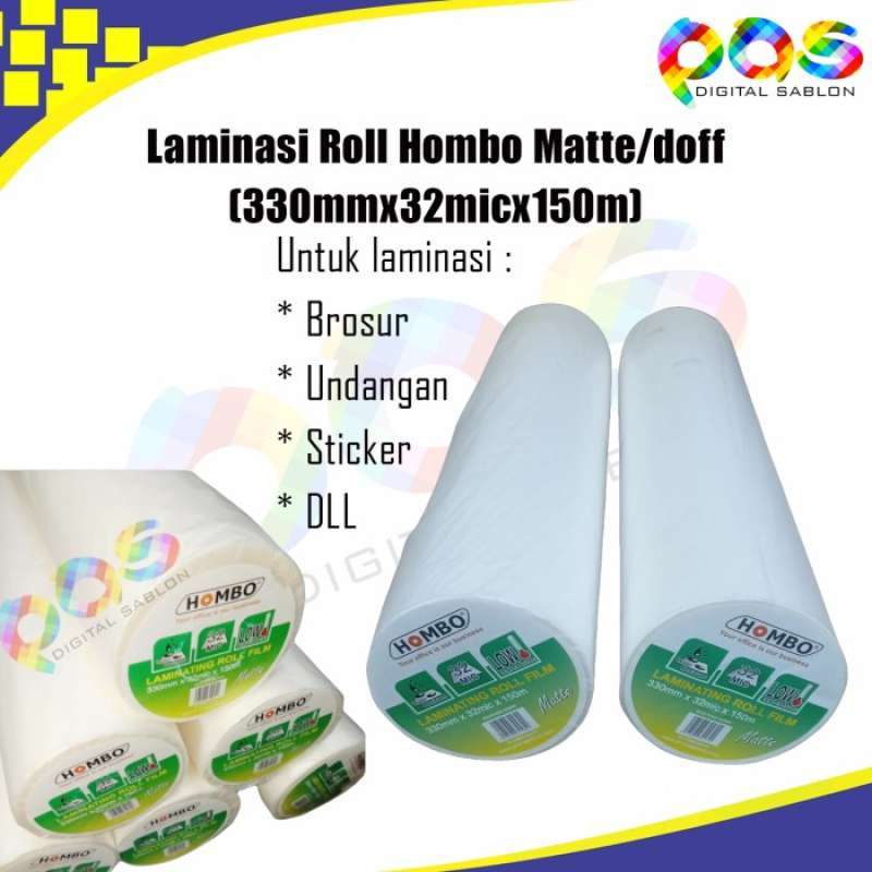 Jual Plastik Laminating / Plastik Laminasi Hombo Roll Doff / Matte A3 ...