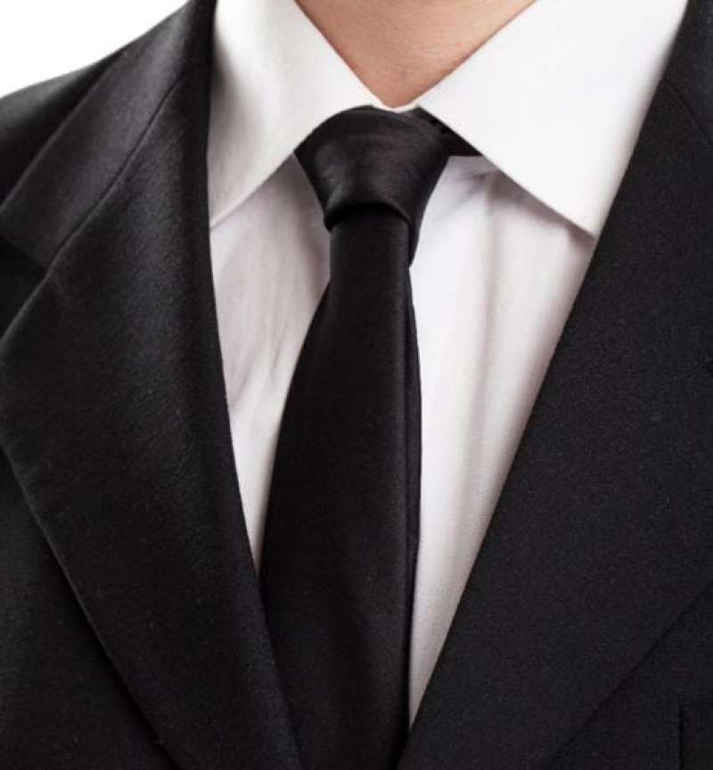 Jual Dasi Hitam Polos Instant Simpel Formal Kerja Perekat Pria Dan ...