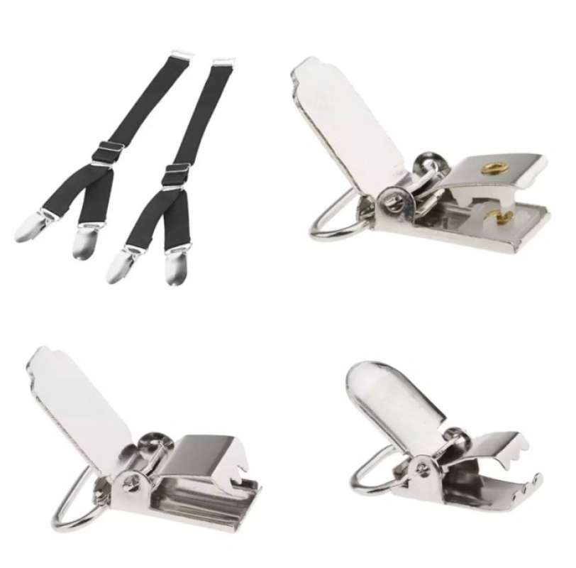 Jual Kaitan Strap Metal Webbing Hooks Clips Bracket Pacifier Suspender ...