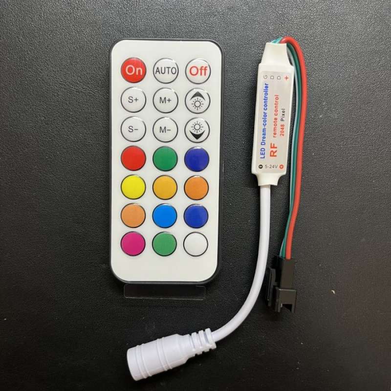 Jual Remote Control Rf 21 Keys Ws2812 Ws 2811 Led Strip Light Ws1903 5 ...