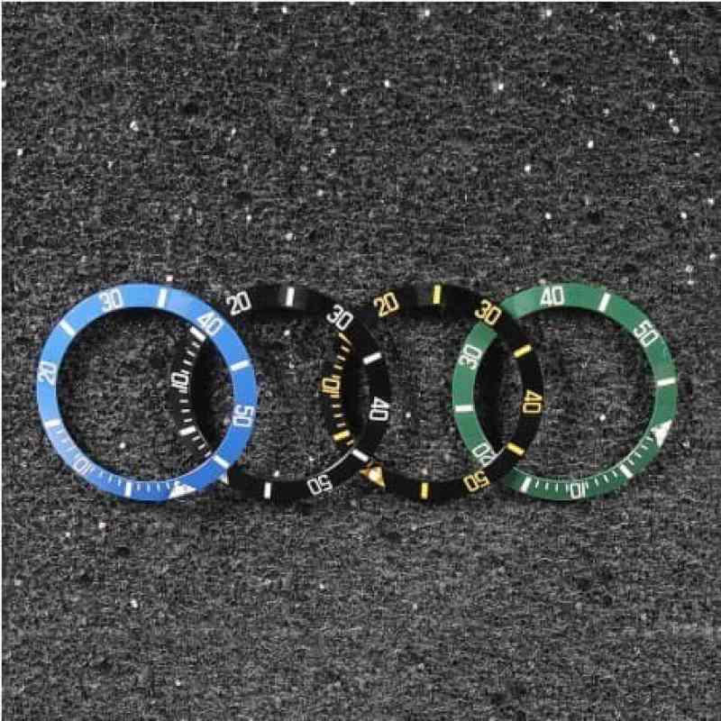 Jual Seiko Skx 007 / 009 Insert Bezel Ceramic Green Blue Black Gold ...
