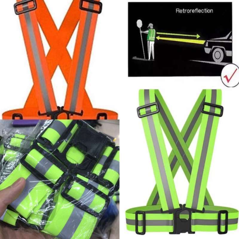 Jual High Visibility Reflective Vest Rompi Safety V Style Minimal ...
