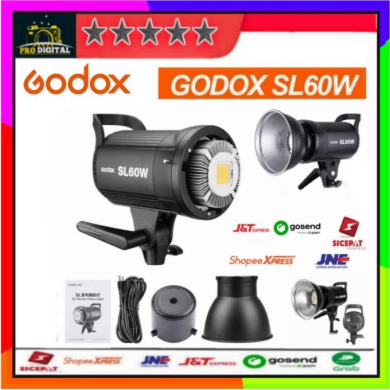 Promo Godox Sl 60w Video Light Sl60w Godok Sl Series Diskon 23% Di ...