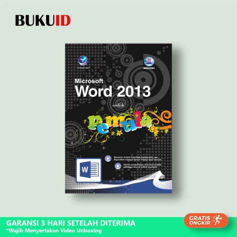 Promo Buku Microsoft Word 2013 Untuk Pemula Diskon 26% Di Seller Harui ...