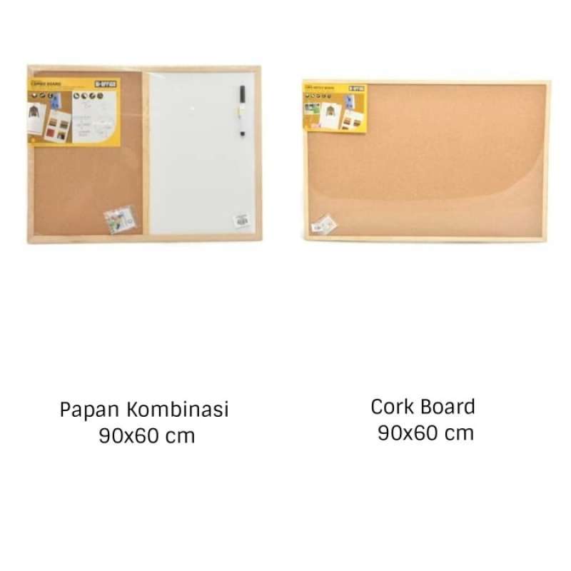 Promo Papan Mading Corkboard / Papan Kombinasi Serbaguna Bi Silque ...