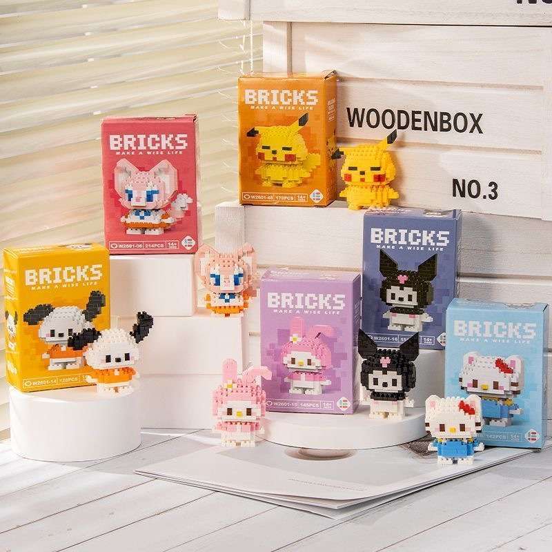 Promo Zhbo Mainan Anak Perempuan Bricks Diy Nano Block Sanrio Blok ...